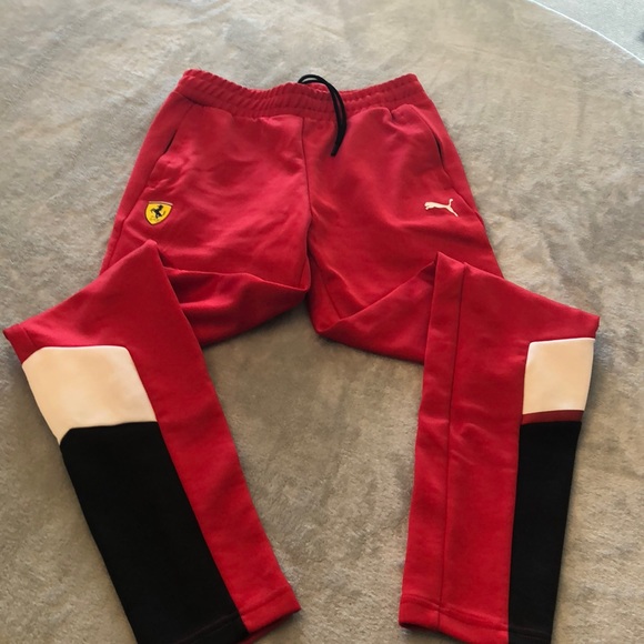 Puma | Pants | Mens Ferrari Red Puma Sweatpants S | Poshmark